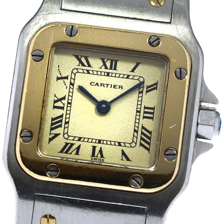 Cartier カルティエ CARTIER W20012C4 サントスガルベ SM K18YGコンビ クォーツ レディース _797410 ...