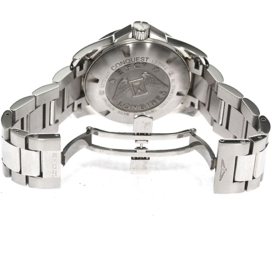 LONGINES ロンジン L3.759.4 コンクエスト デイト クォーツ メンズ 良品 _797420 : CLOSER Yahoo!ショップ - 通販 - Yahoo!ショッピング