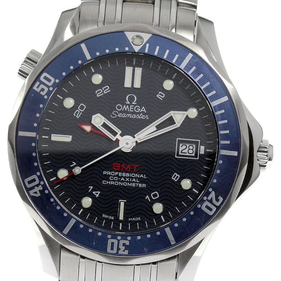 OMEGA オメガ 2535.80 シーマスター300 GMT コーアクシャル 自動巻き メンズ 箱・保証書付き_797488 ...