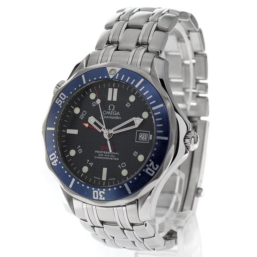 OMEGA オメガ 2535.80 シーマスター300 GMT コーアクシャル 自動巻き メンズ 箱・保証書付き_797488 ...