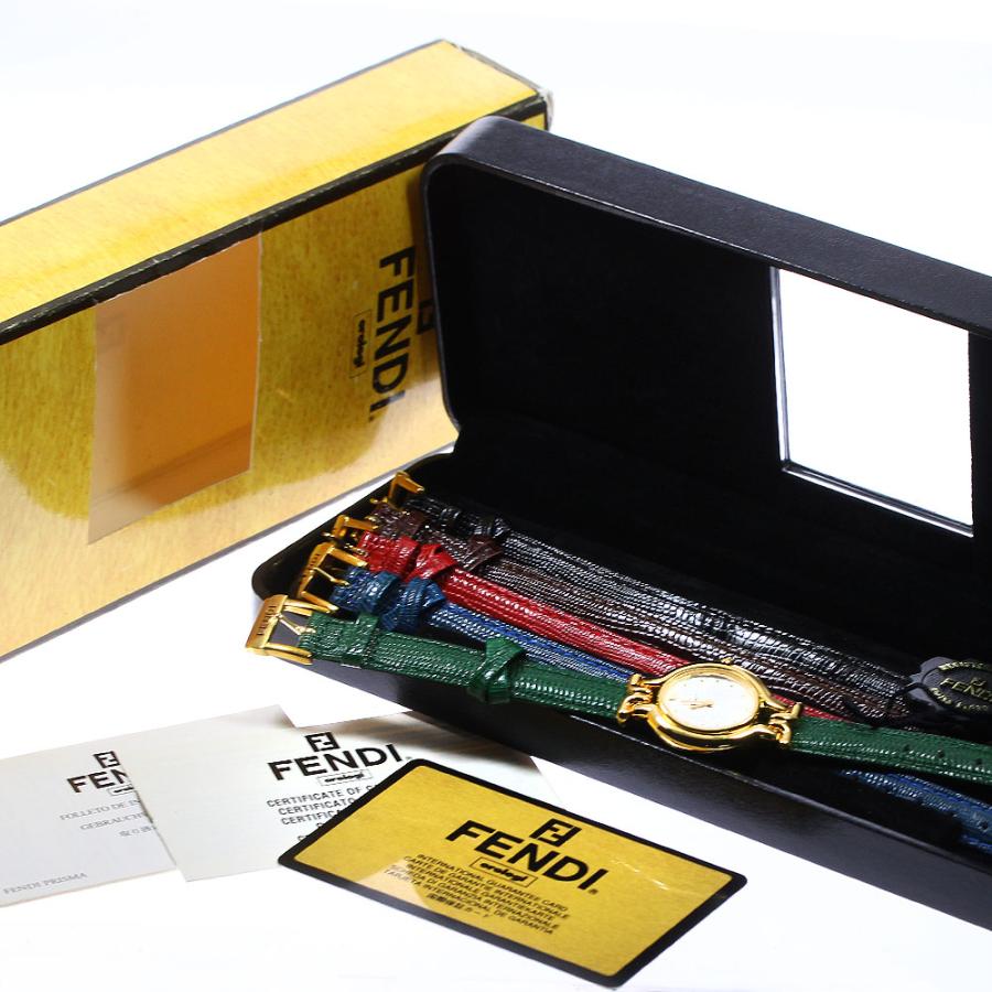 FENDI（フェンディ） FENDI 640L カメレオン チェンジベルト クォーツ レディース 箱・保証書付き_797634 ...