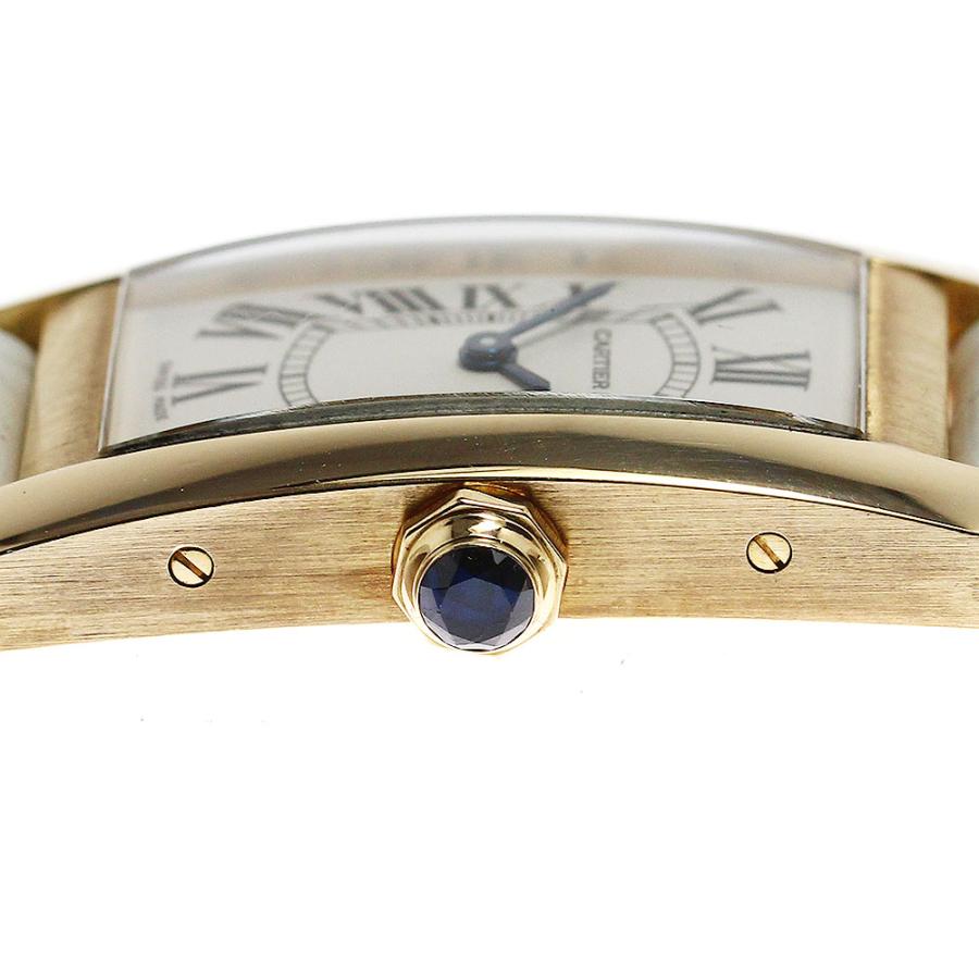 Cartier カルティエ CARTIER W2601556 タンクアメリカンSM K18YG クォーツ レディース 良品 _797973 ...