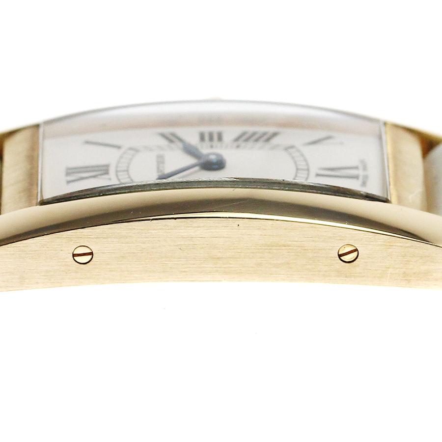 Cartier カルティエ CARTIER W2601556 タンクアメリカンSM K18YG クォーツ レディース 良品 _797973 ...
