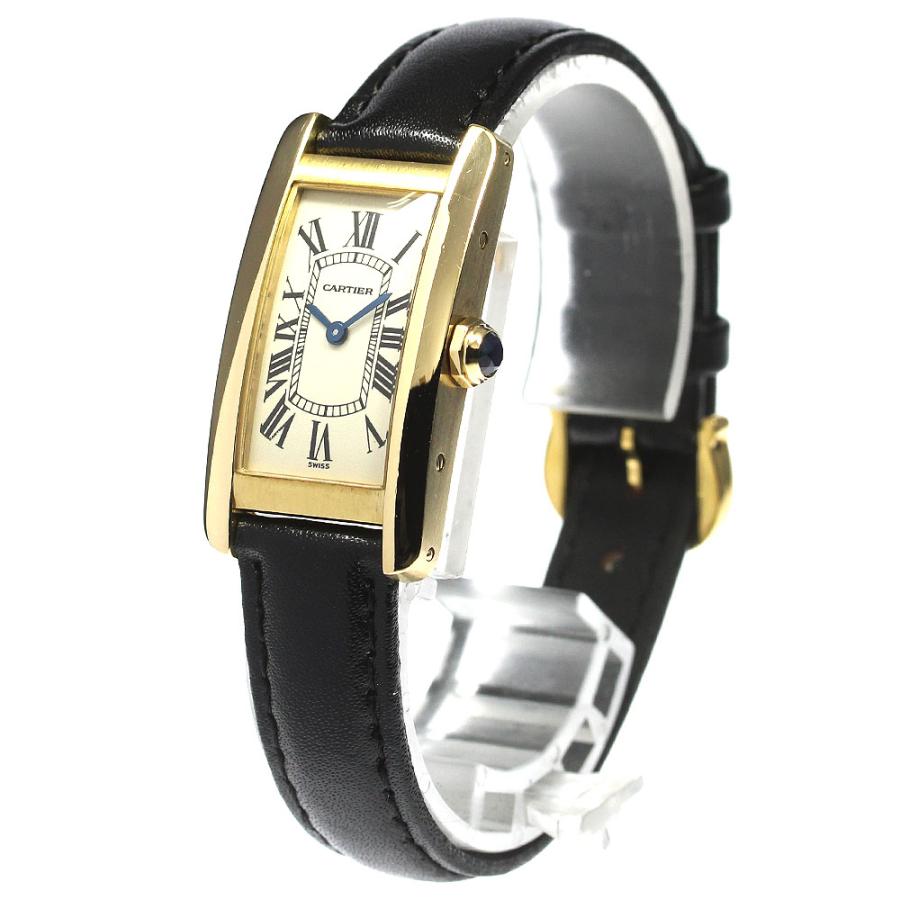 Cartier カルティエ CARTIER W2601556 タンクアメリカン SM K18YG クォーツ レディース _798241 ...