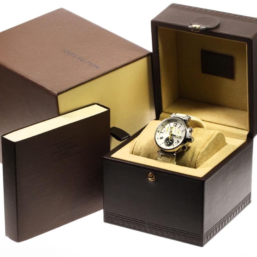 LOUIS VUITTON ルイ・ヴィトン Q132H タンブール ラブリーカップ 12P ラグダイヤ クォーツ レディース 箱・保証書付き ...