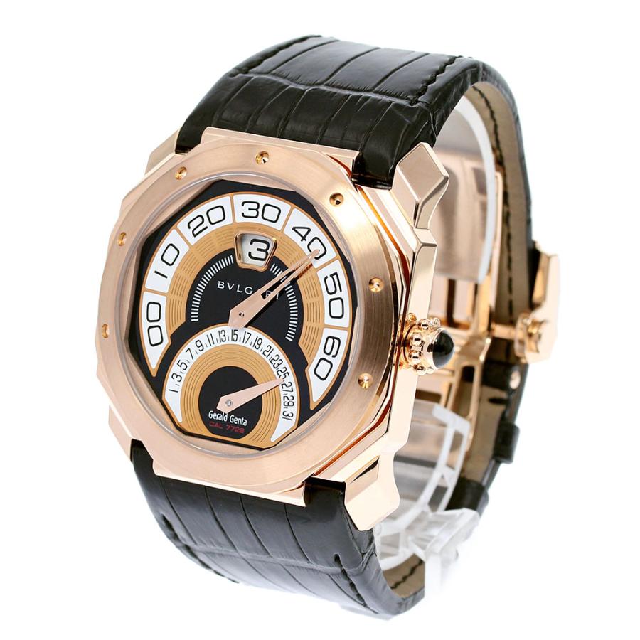 ブルガリ BVLGARI OBR.Y.50 ジェラルド・ジェンタ オクトバイレトロ K18PG 自動巻き メンズ 箱・保証書付き_798363 ...