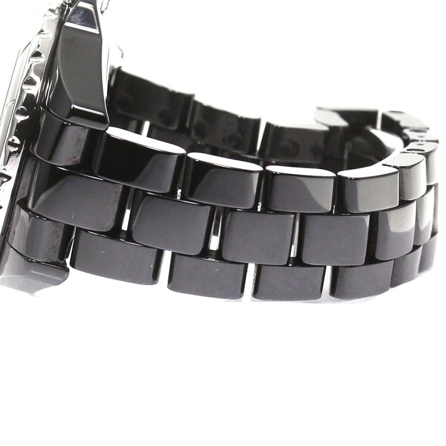 シャネル CHANEL H1625 J12 黒セラミック デイト 12Pダイヤ クォーツ レディース 保証書付き_800500 : ...