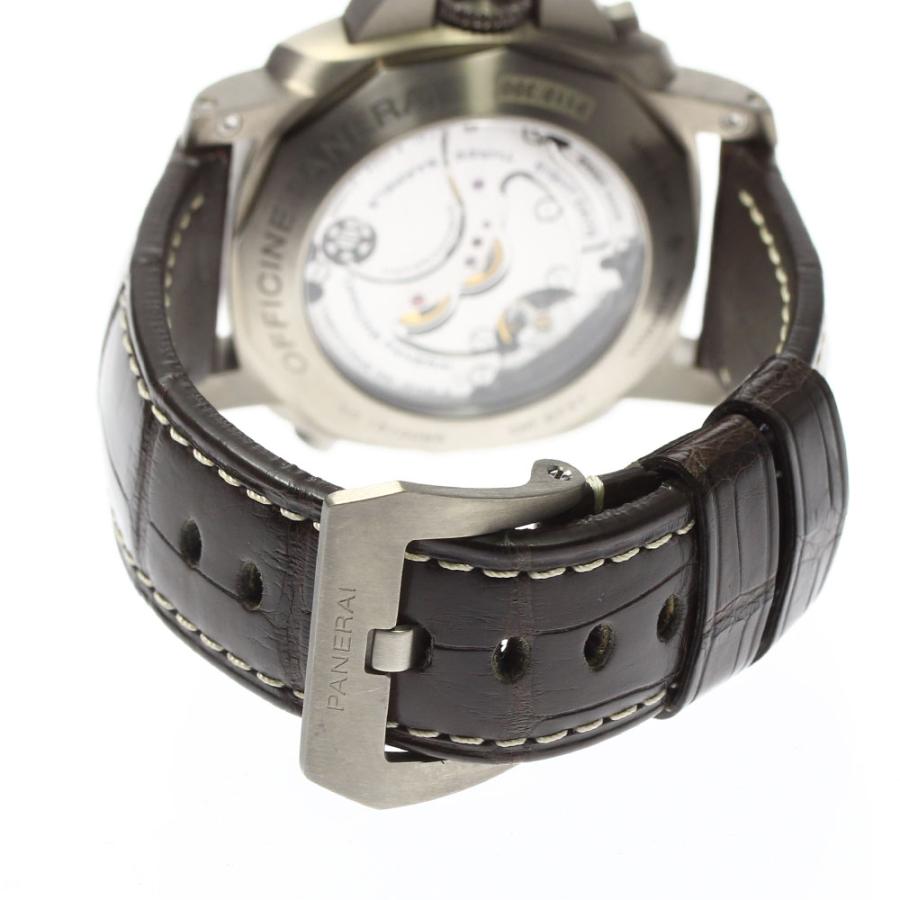 パネライ PANERAI PAM00311 ルミノール 1950 モノプルサンテ 8デイズ GMT クロノグラフ 手巻き メンズ 良品 保証書 ...