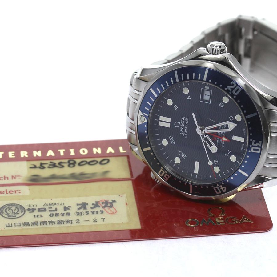 オメガ OMEGA 2535.80 シーマスター300 GMT コーアクシャル 自動巻き メンズ 保証書付き_801024 :801024 ...