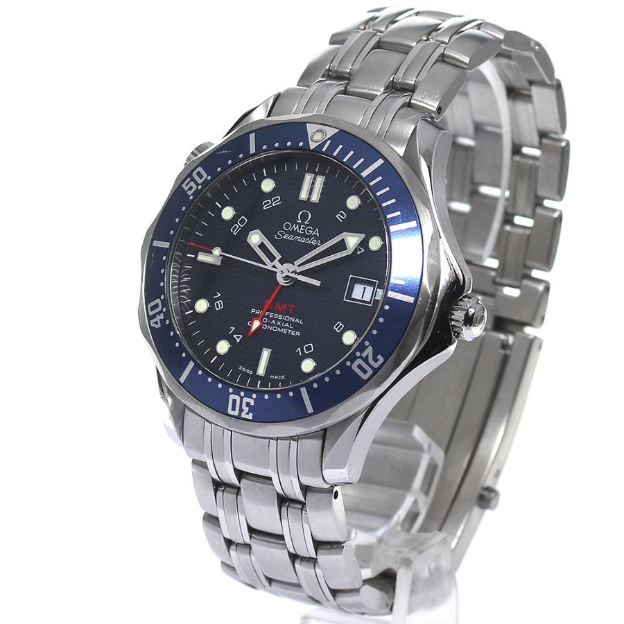 オメガ OMEGA 2535.80 シーマスター300 GMT コーアクシャル 自動巻き メンズ 保証書付き_801024 :801024 ...