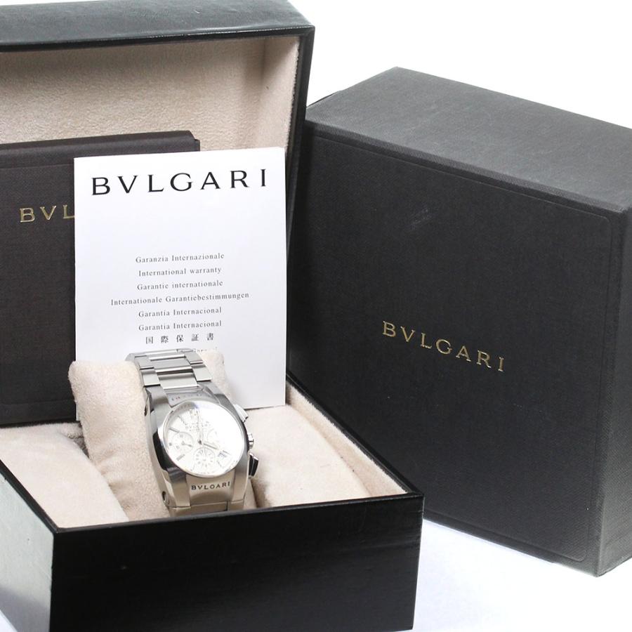 BVLGARI 訳あり ブルガリ EG35SCH エルゴン クロノグラフ 自動巻き ボーイズ 箱・保証書付き_801099【ev10 ...
