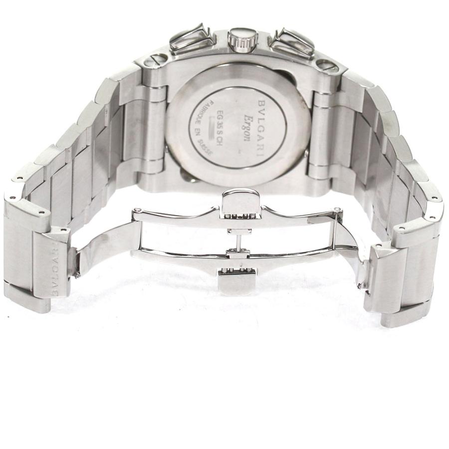 BVLGARI 訳あり ブルガリ EG35SCH エルゴン クロノグラフ 自動巻き ボーイズ 箱・保証書付き_801099【ev10 ...
