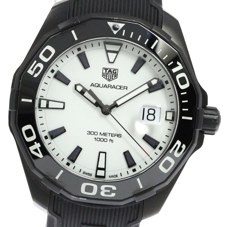 TAG HEUER タグホイヤー WAY108A.FT6141 アクアレーサー ナイトダイバー クォーツ メンズ 良品 箱・保証書付き ...