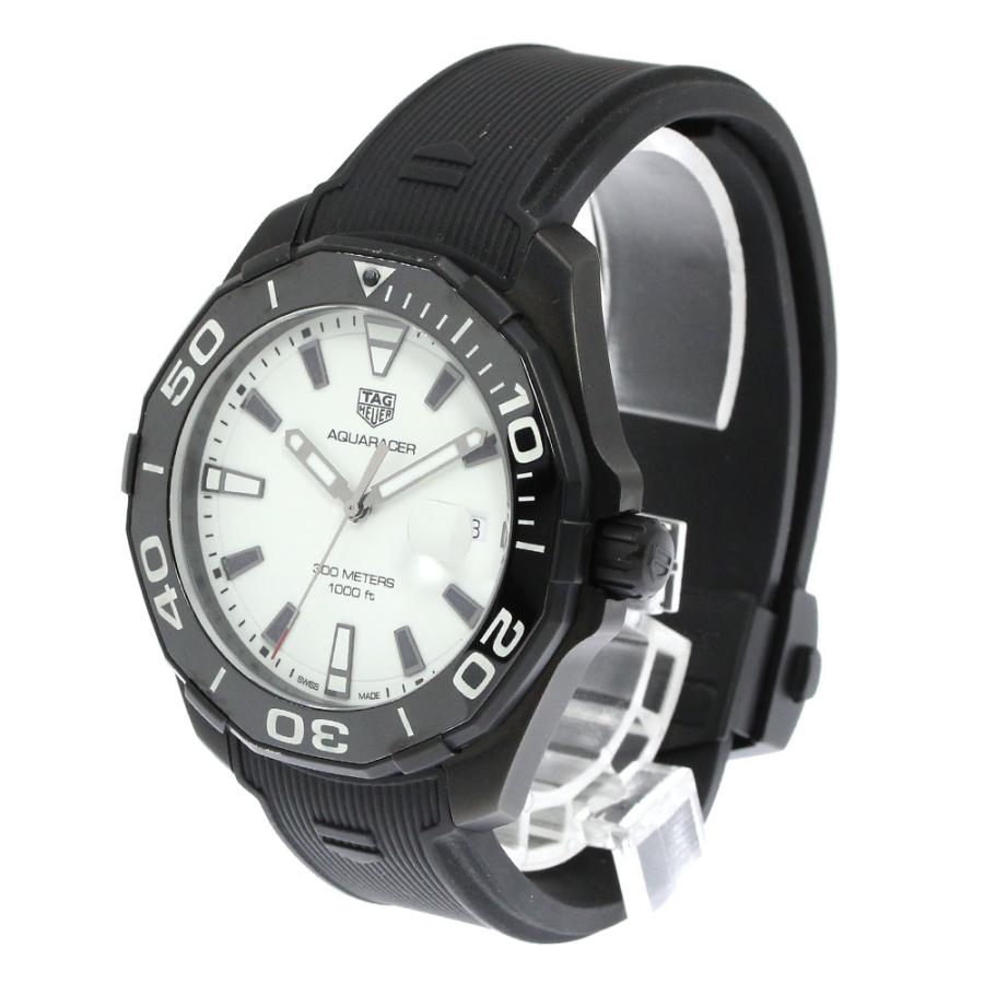 TAG HEUER タグホイヤー WAY108A.FT6141 アクアレーサー ナイトダイバー クォーツ メンズ 良品 箱・保証書付き ...