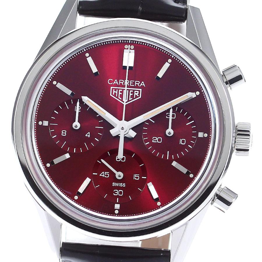 TAG HEUER（タグ・ホイヤー） TAG HEUER CBK221G カレラ キャリバーホイヤー02 クロノグラフ 自動巻き メンズ 極美 ...