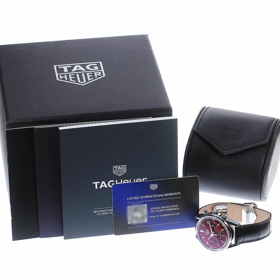 TAG HEUER タグホイヤー CBK221G カレラ キャリバーホイヤー02 クロノグラフ 自動巻き メンズ 極美品 箱・保証書付き ...