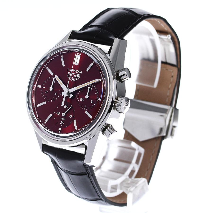 TAG HEUER（タグ・ホイヤー） TAG HEUER CBK221G カレラ キャリバーホイヤー02 クロノグラフ 自動巻き メンズ 極美 ...
