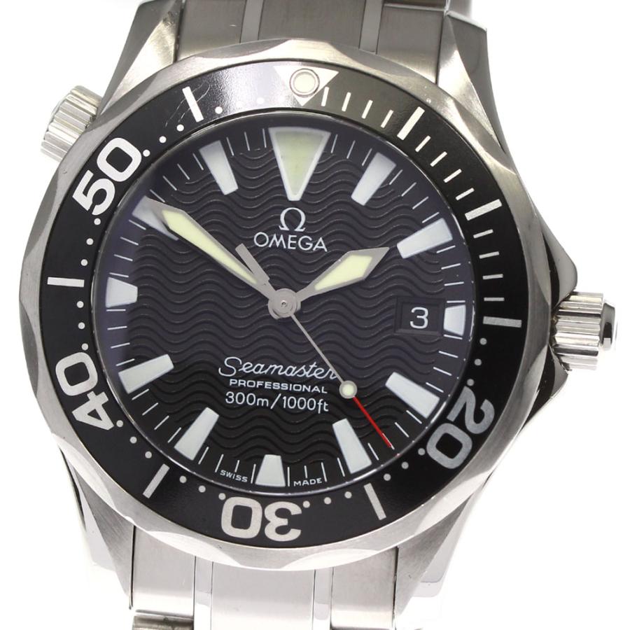 OMEGA オメガ 2262.50 シーマスター300 デイト クォーツ ボーイズ _801687 : CLOSER Yahoo!ショップ - 通販 - Yahoo!ショッピング