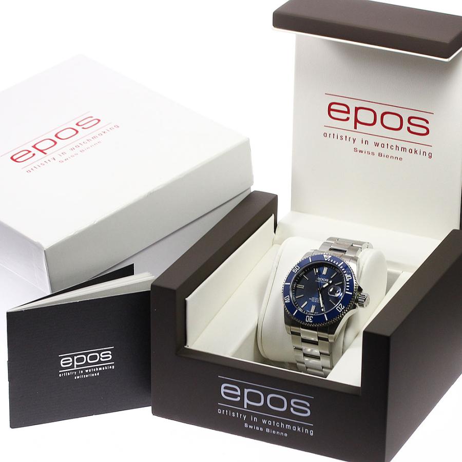 エポス（EPOS） EPOS 3504BL ダイバーズウオッチ デイト 自動巻き メンズ 極美品 箱・保証書付き_801920 : CLOSER Yahoo!ショップ - 通販 - Yahoo ...