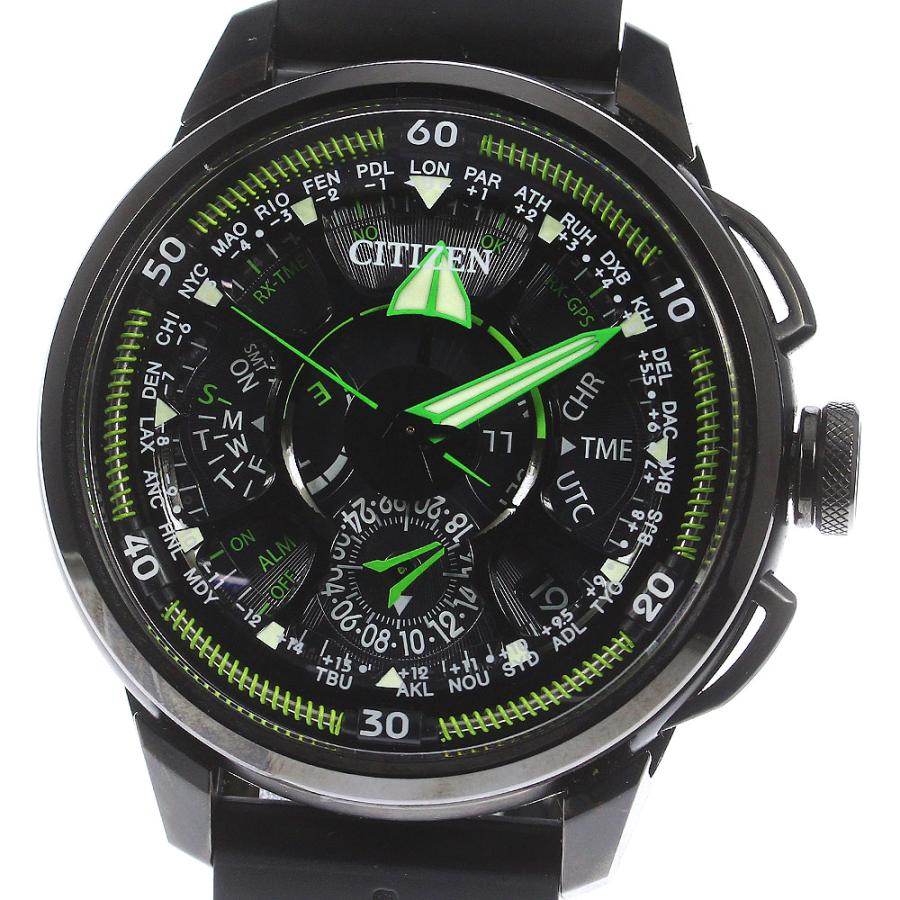 CITIZEN シチズン CC7005-16E/F990-T024602 サテライトウェーブ クロノグラフ GPS ソーラー電波 メンズ 良品 _802041 : CLOSER Yahoo ...