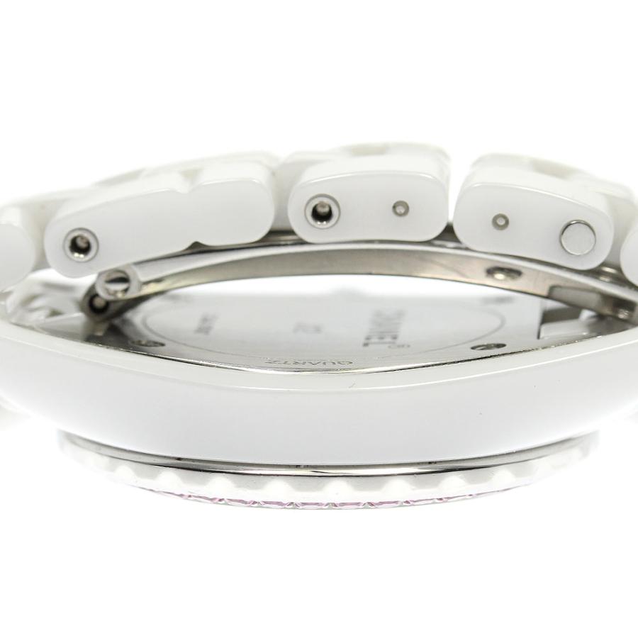 シャネル CHANEL H3243 J12 8Pダイヤ ピンクサファイアベゼル クォーツ レディース _802049 : 802049 ...