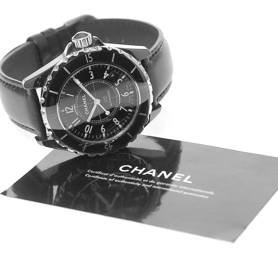 CHANEL シャネル H0683 J12 黒セラミック デイト 自動巻き メンズ 保証書付き_802083 : CLOSER Yahoo ...