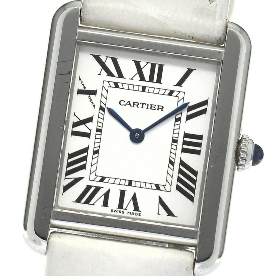 Cartier カルティエ CARTIER W1018255 タンクソロ SM クォーツ レディース 保証書付き_802563 ...