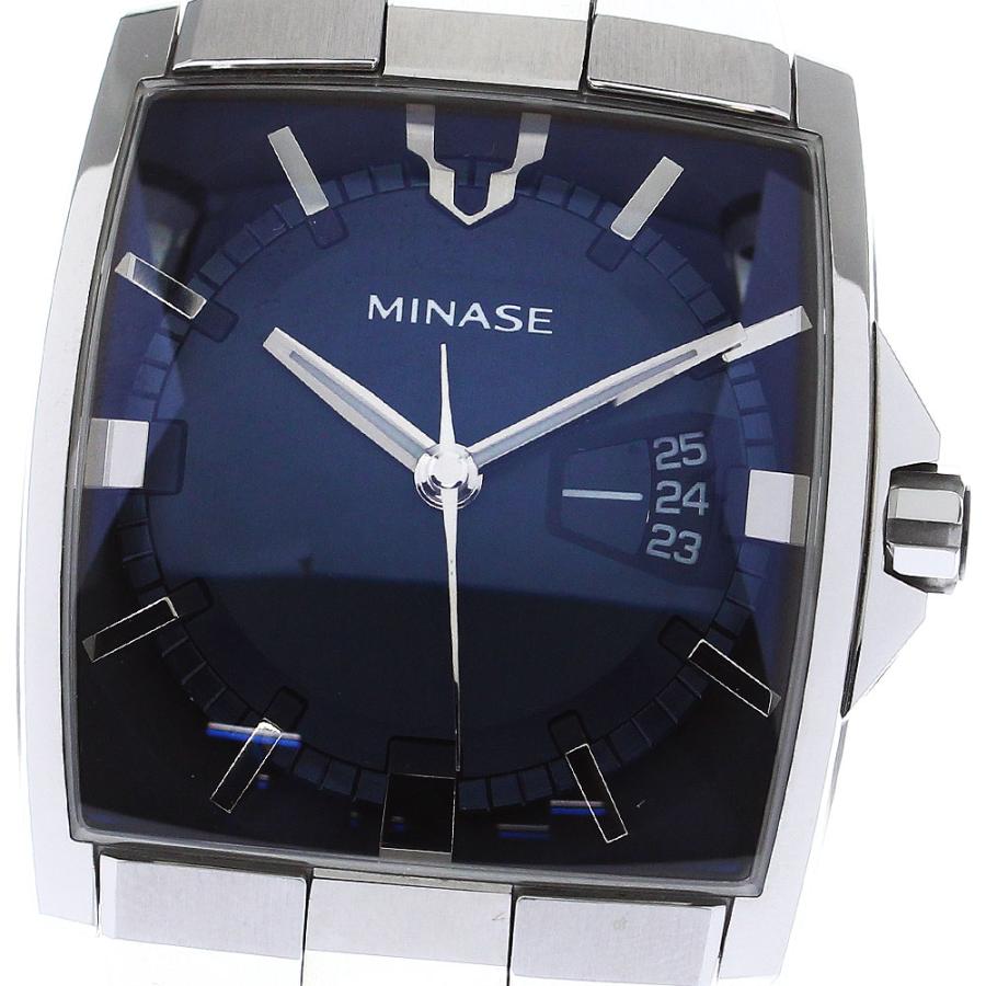 ミナセ MINASE VM02-M01S Hizシリーズ ホライズン デイト 自動巻き メンズ 美品 箱付き_802682 : CLOSER ...