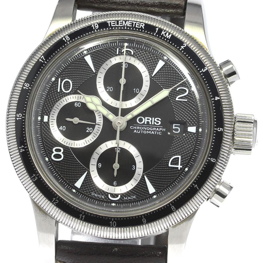 ORIS オリス 7569 ビッグクラウン テレメーター クロノグラフ 自動巻き メンズ 保証書付き_803237 : CLOSER Yahoo!ショップ - 通販 - Yahoo!ショッピング