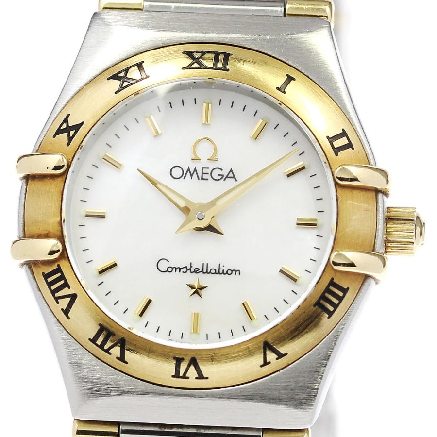 OMEGA（オメガ） OMEGA 1362.70 コンステレーション ミニ YGコンビ ハーフバー クォーツ レディース 箱・保証書付き ...