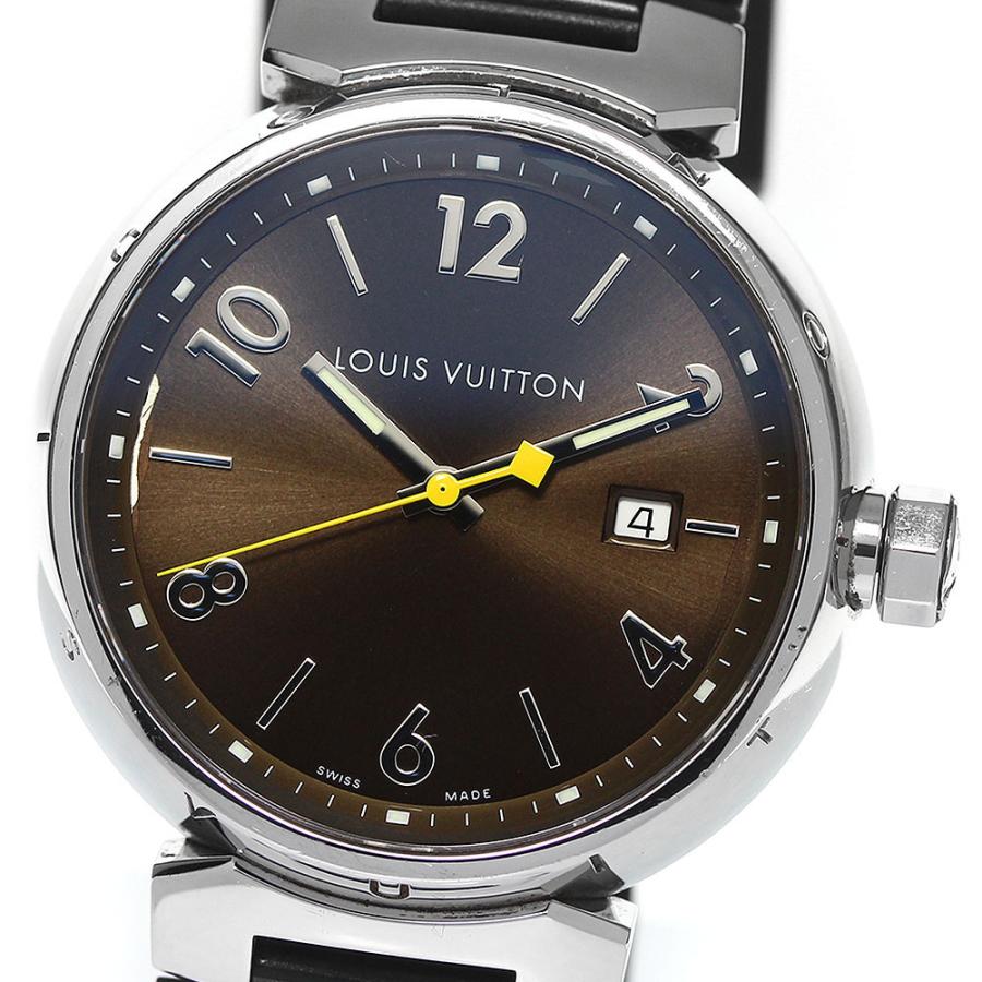 LOUIS VUITTON（ルイ・ヴィトン） LOUIS VUITTON Q1111 タンブール デイト クォーツ メンズ _804165 ...