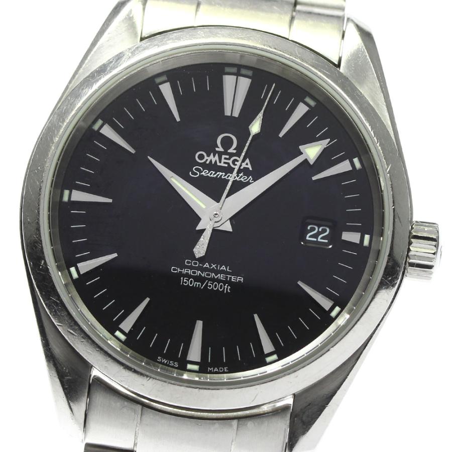 オメガ OMEGA 2503.50 シーマスター アクアテラ クロノメーター コーアクシャル 自動巻き メンズ _804271 : ...