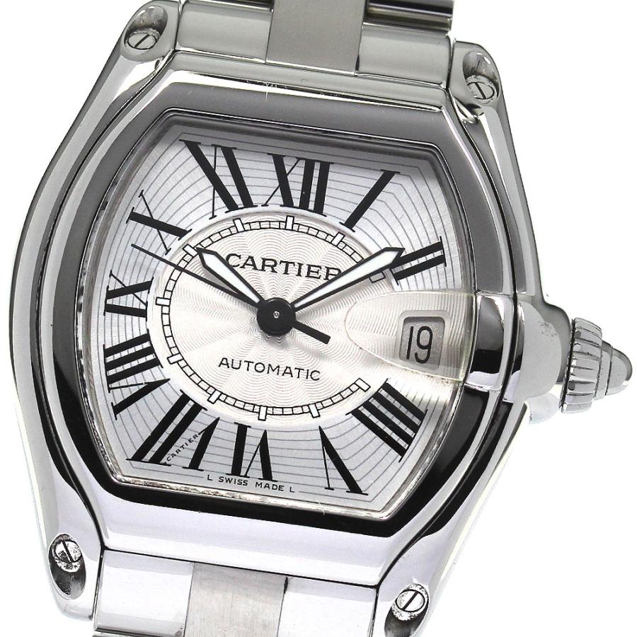 Cartier カルティエ CARTIER W62025V3 ロードスターLM デイト 自動巻き メンズ 良品 _804284 ...