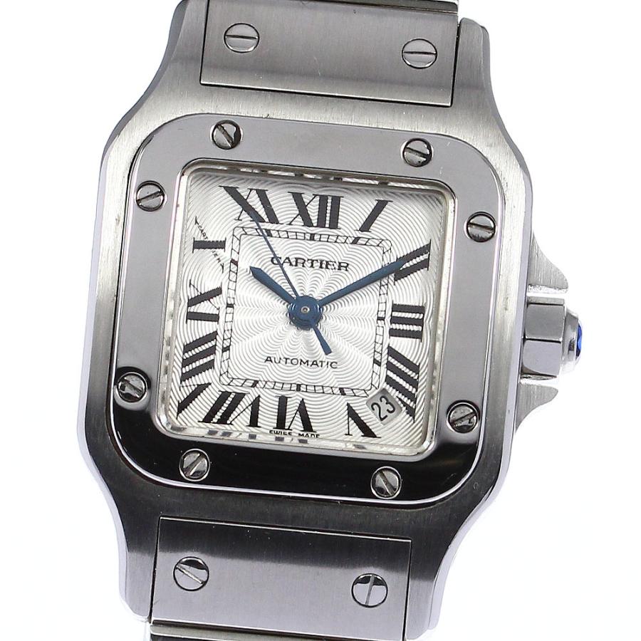 Cartier カルティエ CARTIER W20054D6 サントスガルベ SM デイト 自動巻き レディース 箱・保証書付き_804963 ...