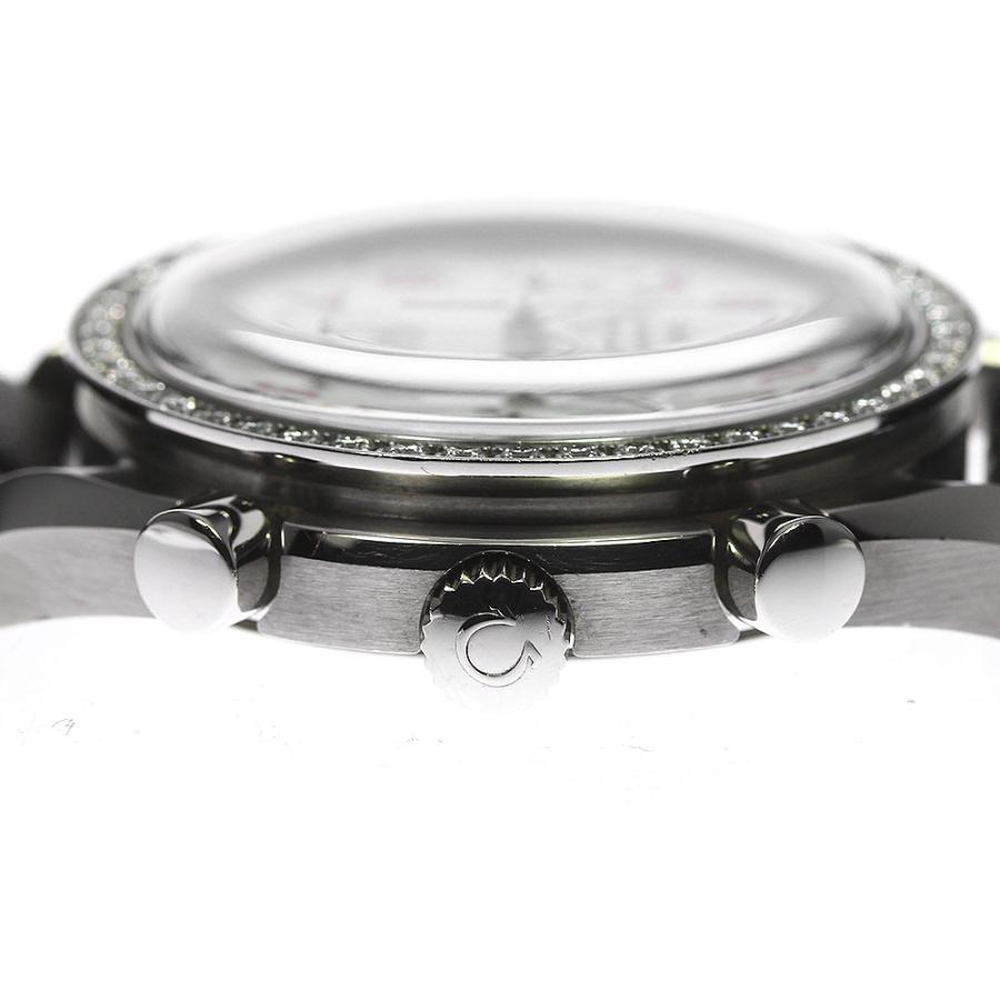オメガ OMEGA 3815.79.40 スピードマスター クロノグラフ ダイヤベゼル 自動巻き レディース 良品 保証書付き_805291 ...