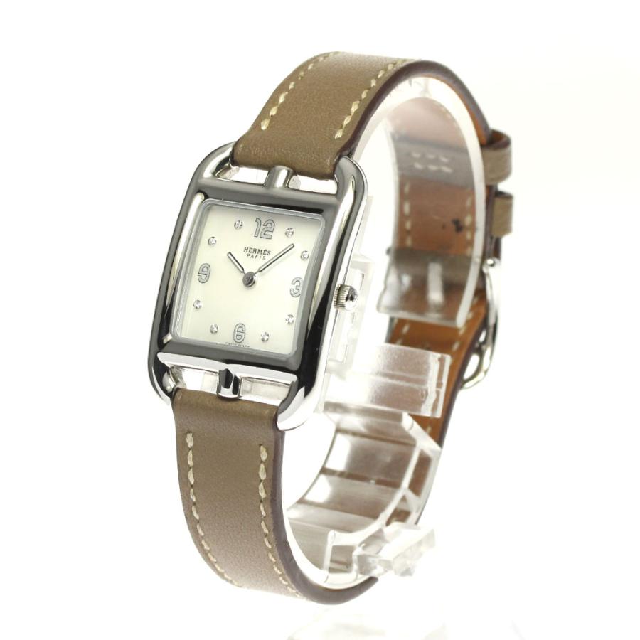 HERMES エルメス CC1.210a ケープコッド 8Pダイヤ クォーツ レディース 良品 箱・保証書付き_805562 : CLOSER Yahoo!ショップ - 通販 - Yahoo ...