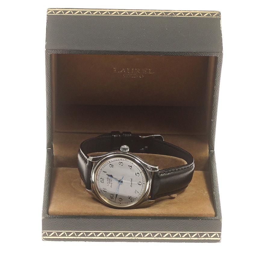 SEIKO ジャンク セイコー 4S24-0040 ローレル SV925 琺瑯文字盤 ヴィンテージ 手巻き メンズ 内箱付き_806146 ...