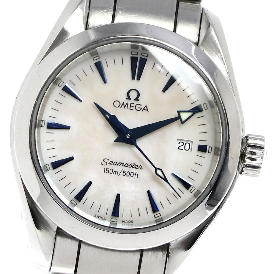 OMEGA オメガ 2577.70 シーマスター アクアテラ デイト クォーツ レディース _806283 : CLOSER Yahoo ...