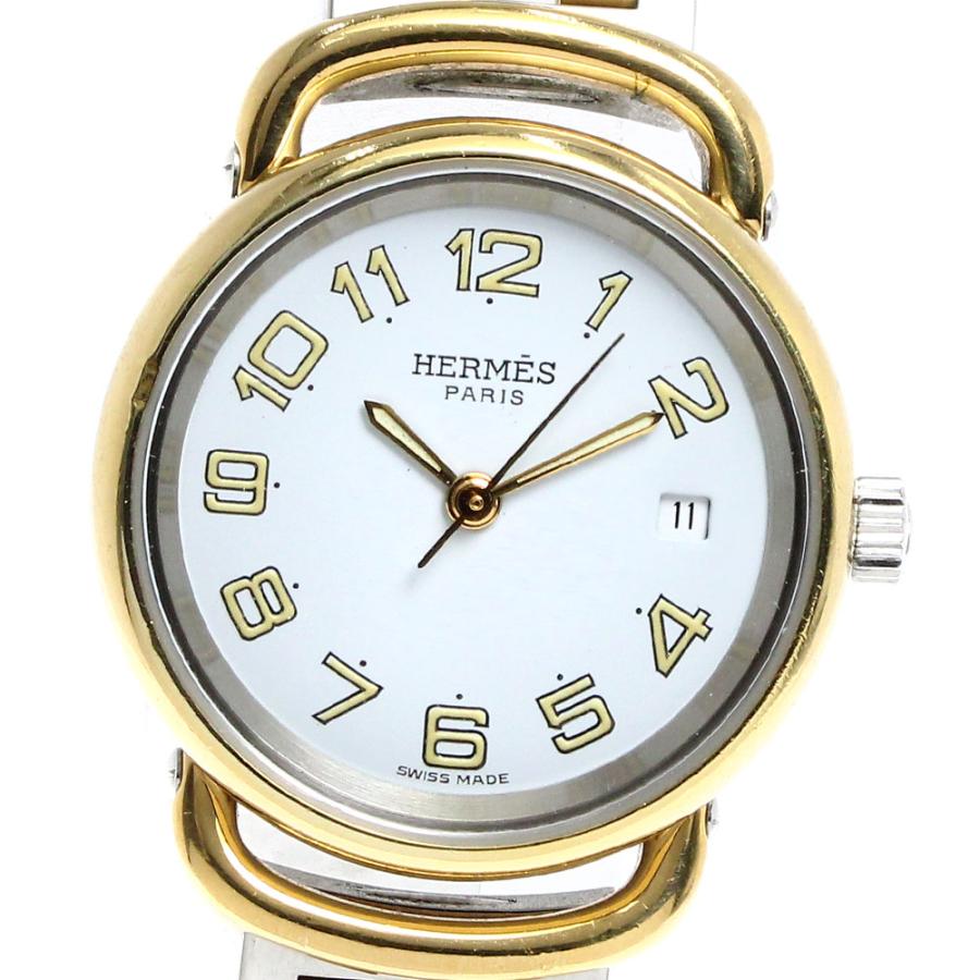 HERMES エルメス プルマン デイト クォーツ レディース 箱付き_806294 : CLOSER Yahoo!ショップ - 通販 - Yahoo!ショッピング