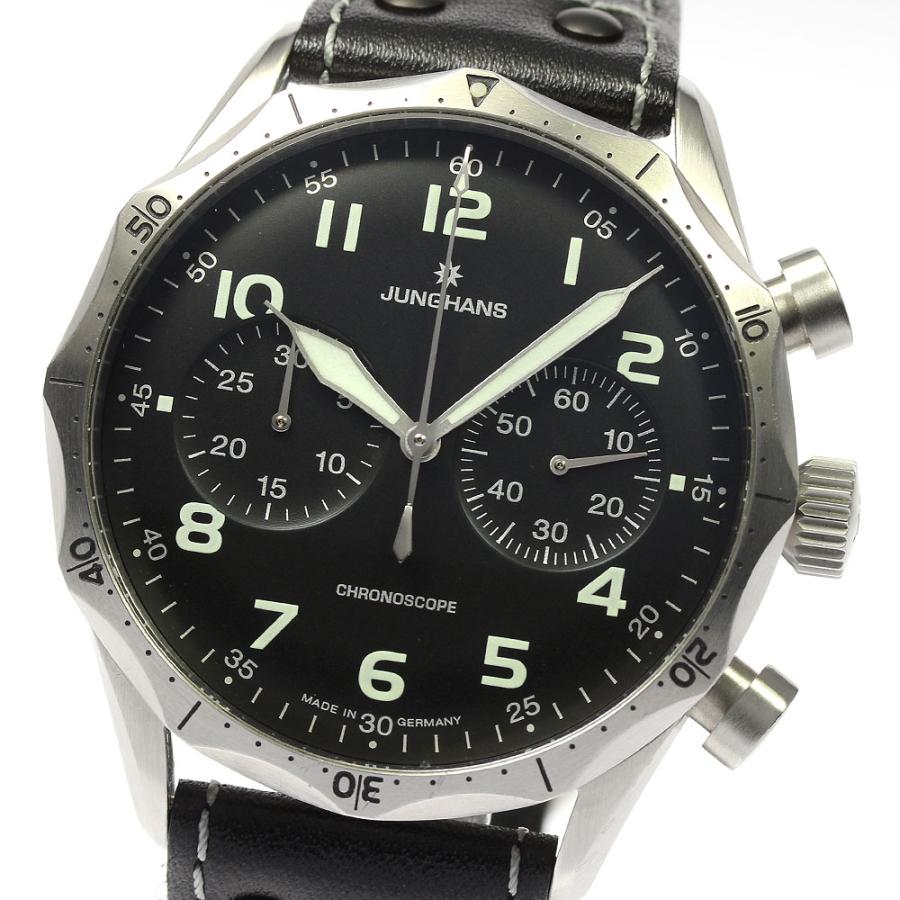 Junghans ユンハンス JUNGHANS 027/3590.00 マイスターパイロット クロノグラフ 自動巻き メンズ 美品 保証書付き_807900 : CLOSER Yahoo ...