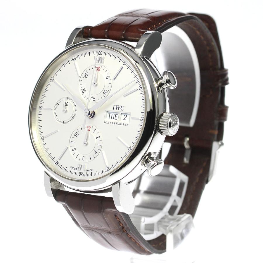 IWC SCHAFFHAUSEN IW391007 ポートフィノ クロノグラフ デイデイト 自動巻き メンズ 良品 保証書付き_808067 ...
