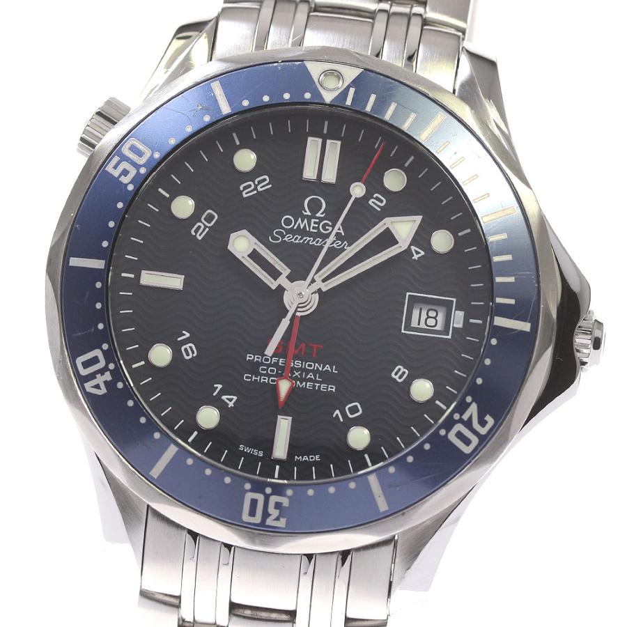 OMEGA オメガ 2535.80 シーマスター300 GMT 自動巻き メンズ 保証書付き_808352 : CLOSER Yahoo ...