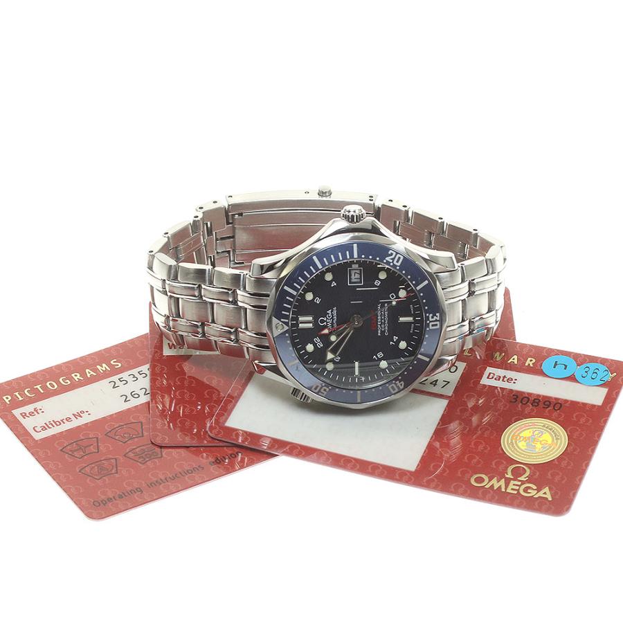 OMEGA オメガ 2535.80 シーマスター300 GMT 自動巻き メンズ 保証書付き_808352 : CLOSER Yahoo ...