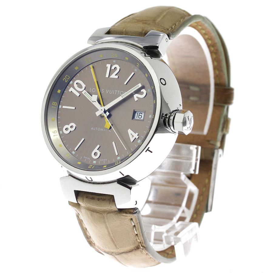 ルイ・ヴィトン LOUIS VUITTON Q1132 タンブール デイト GMT 自動巻き メンズ _808606 :808606 ...