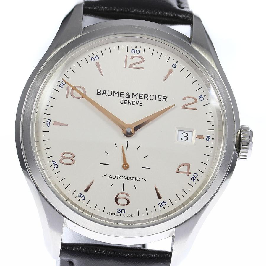 BAUME&MERCIER ボーム＆メルシェ Baume & Mercier 65717 クリフトン スモールセコンド デイト 自動巻き ...