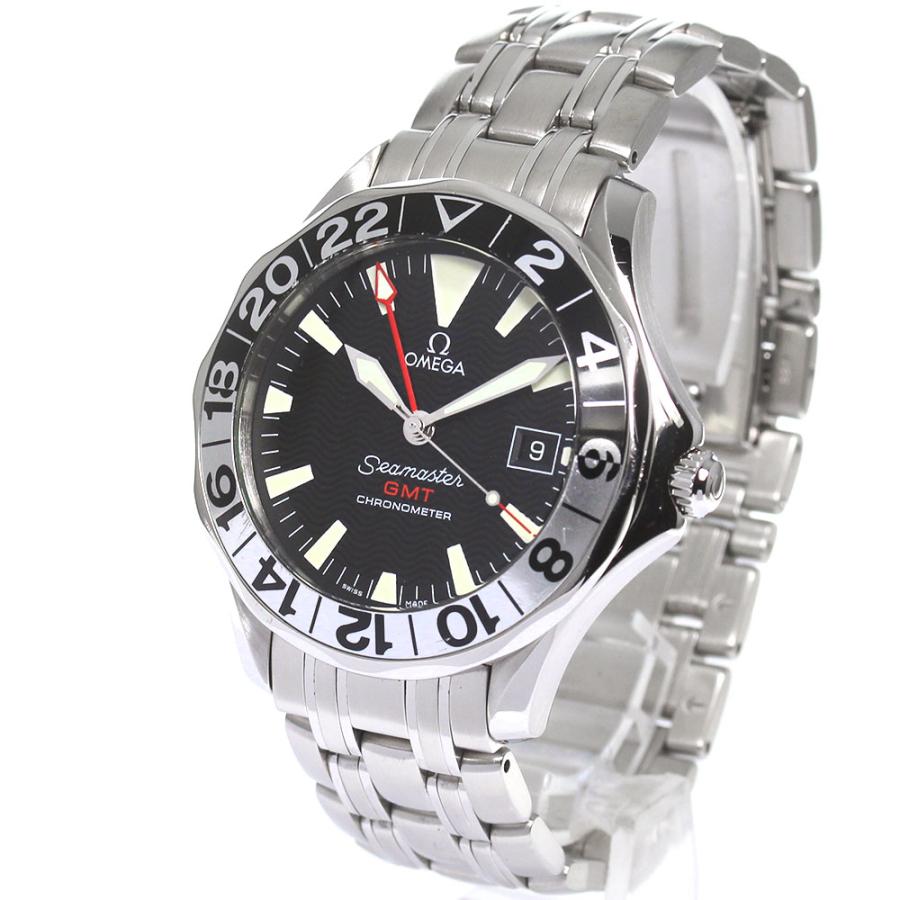 OMEGA オメガ 2534.50 シーマスター300 50周年記念モデル GMT 自動巻き メンズ 保証書付き_809021 ...