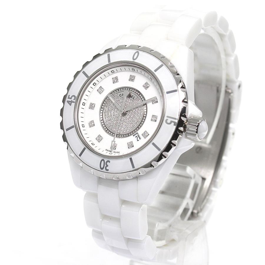 CHANEL シャネル H2123 J12 ダイヤモンド 白セラミック クォーツ レディース 良品 _809072 : CLOSER Yahoo!ショップ - 通販 - Yahoo!ショッピング