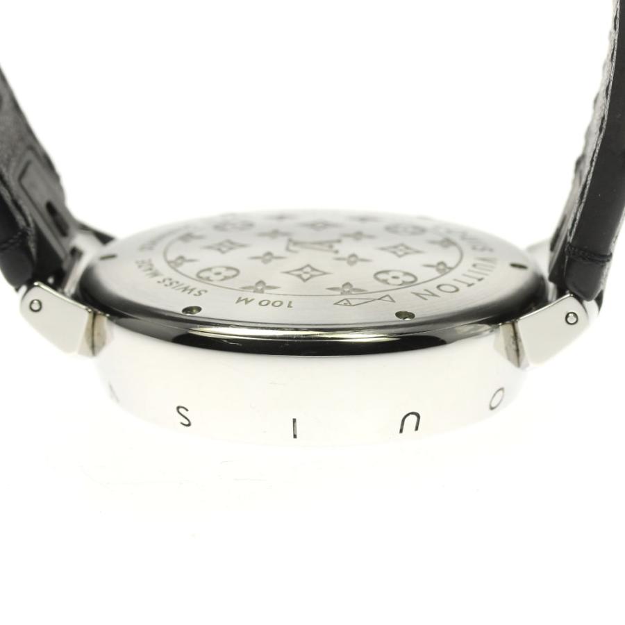 LOUIS VUITTON（ルイ・ヴィトン） LOUIS VUITTON Q1111 タンブール デイト クォーツ メンズ 美品 箱・保証書 ...