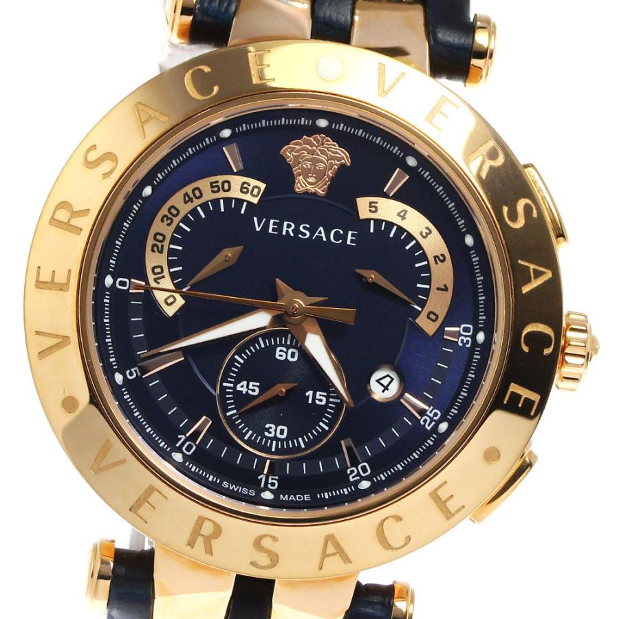 VERSACE ヴェルサーチ 23C80D999 クロノグラフ クォーツ メンズ 美品 箱・保証書付き_809191 : CLOSER Yahoo!ショップ - 通販 - Yahoo!ショッピング