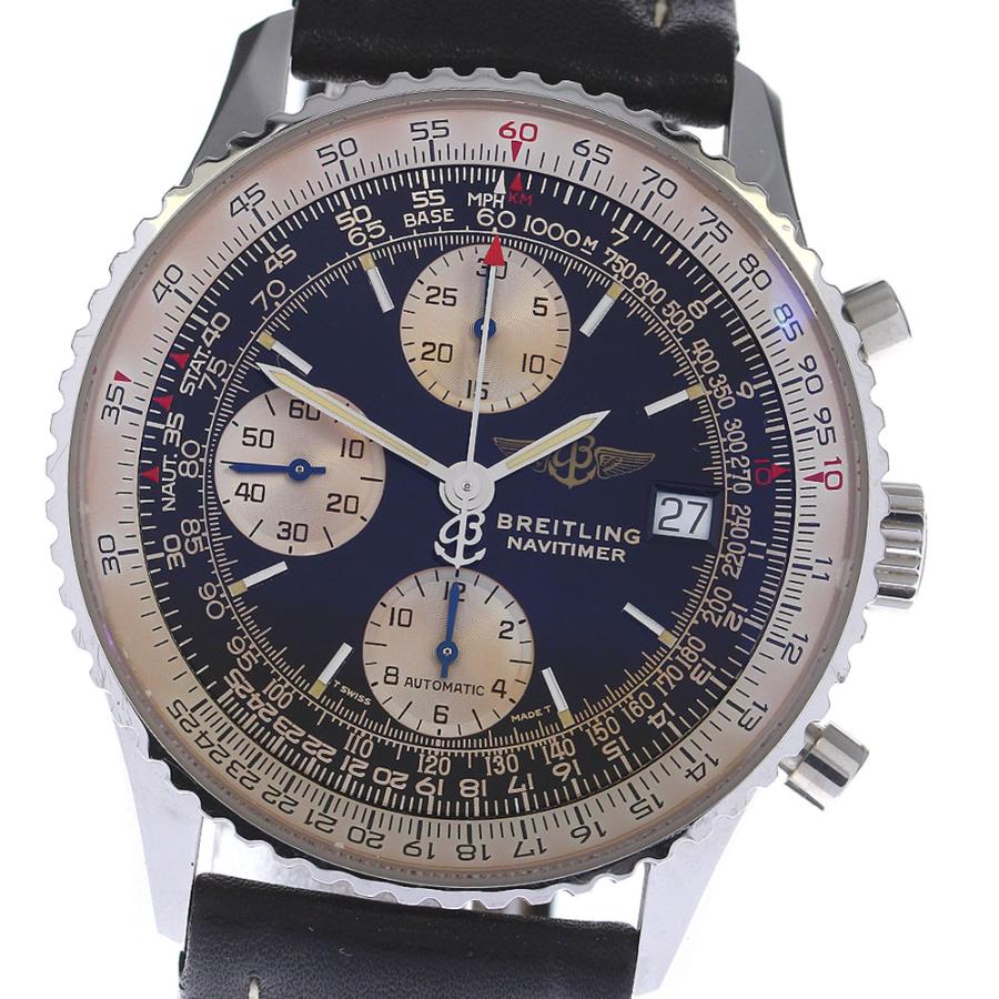 ブライトリング BREITLING A13022 オールドナビタイマー クロノグラフ デイト 自動巻き メンズ _809259 ...